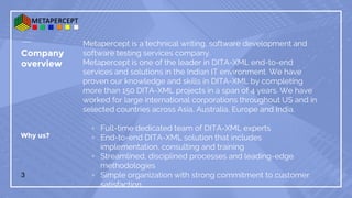Metapercept dita xml-service_presentation | PPT