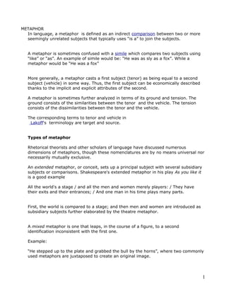 Metaphor | DOC