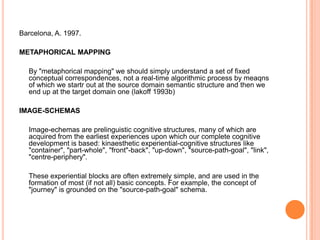 Metaphor and metonymy franklin delacruz | PPT