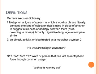 Metaphor and metonymy franklin delacruz | PPTX