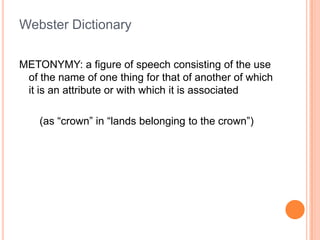 Metonymy Examples For Kids
