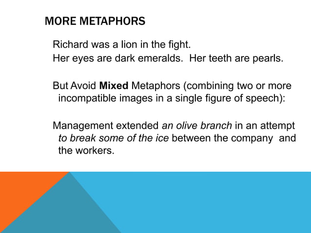 Metaphor classslides | PPTX