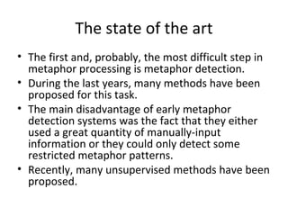 Metaphor detection | PPT