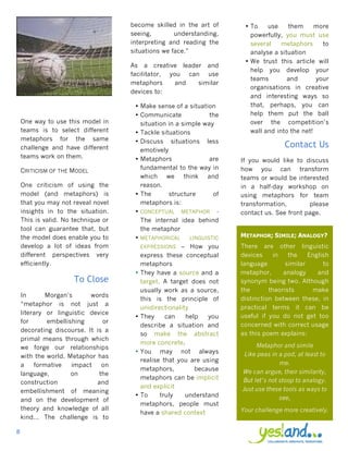 Yes! And... The Power of Metaphor to Transform Teams | PDF