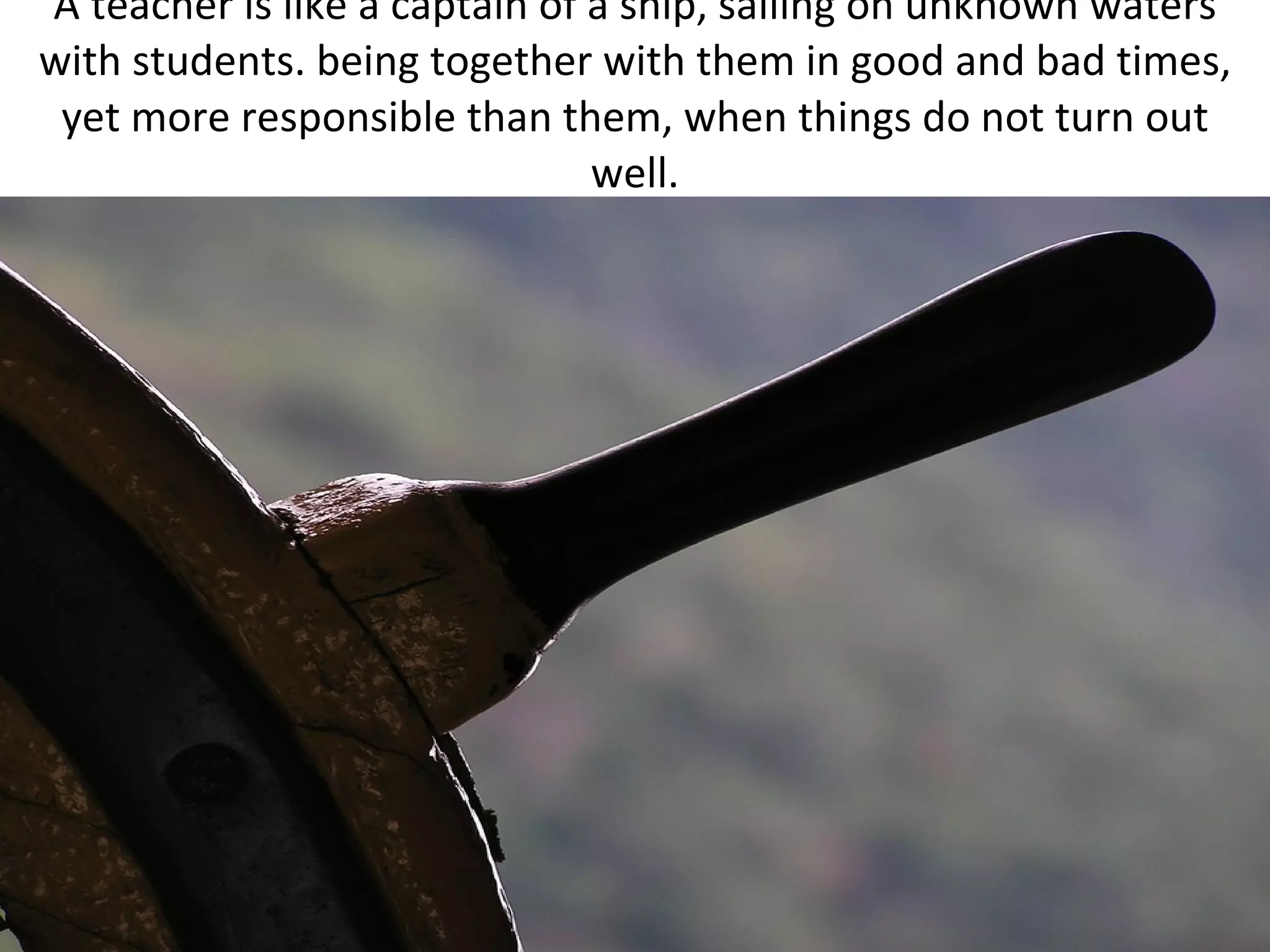 Teachers and Teaching Metaphors | PPT