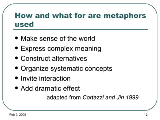 Metaphors in education 2 | PPT