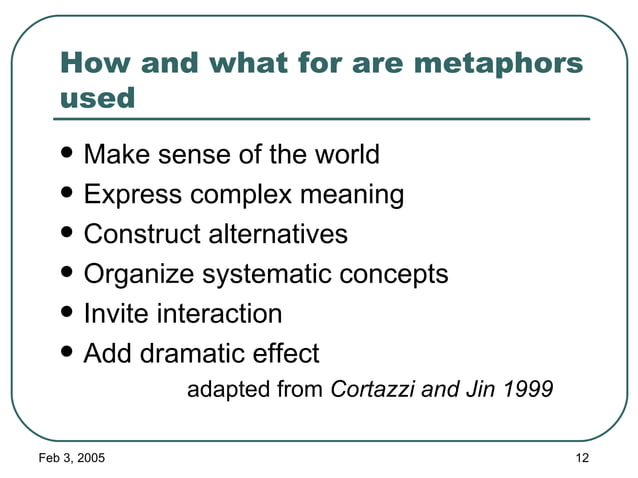 Metaphors in education 2 | PPT