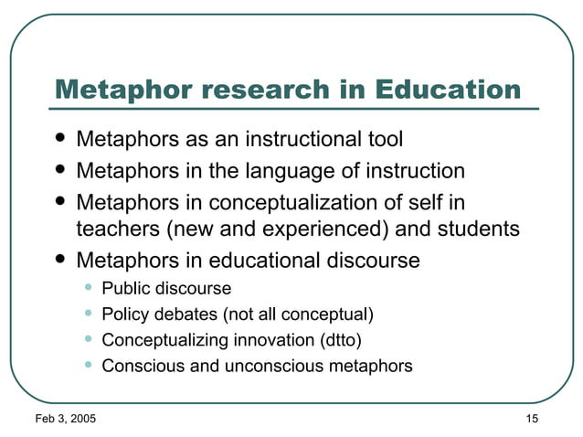 Metaphors in education 2 | PPT