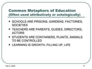 Metaphors in education 2 | PPT