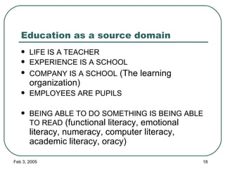 Metaphors in education 2 | PPT