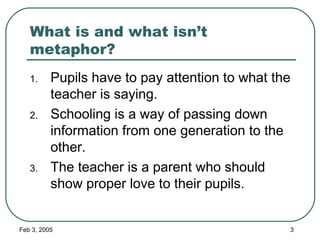 Metaphors in education 2 | PPT