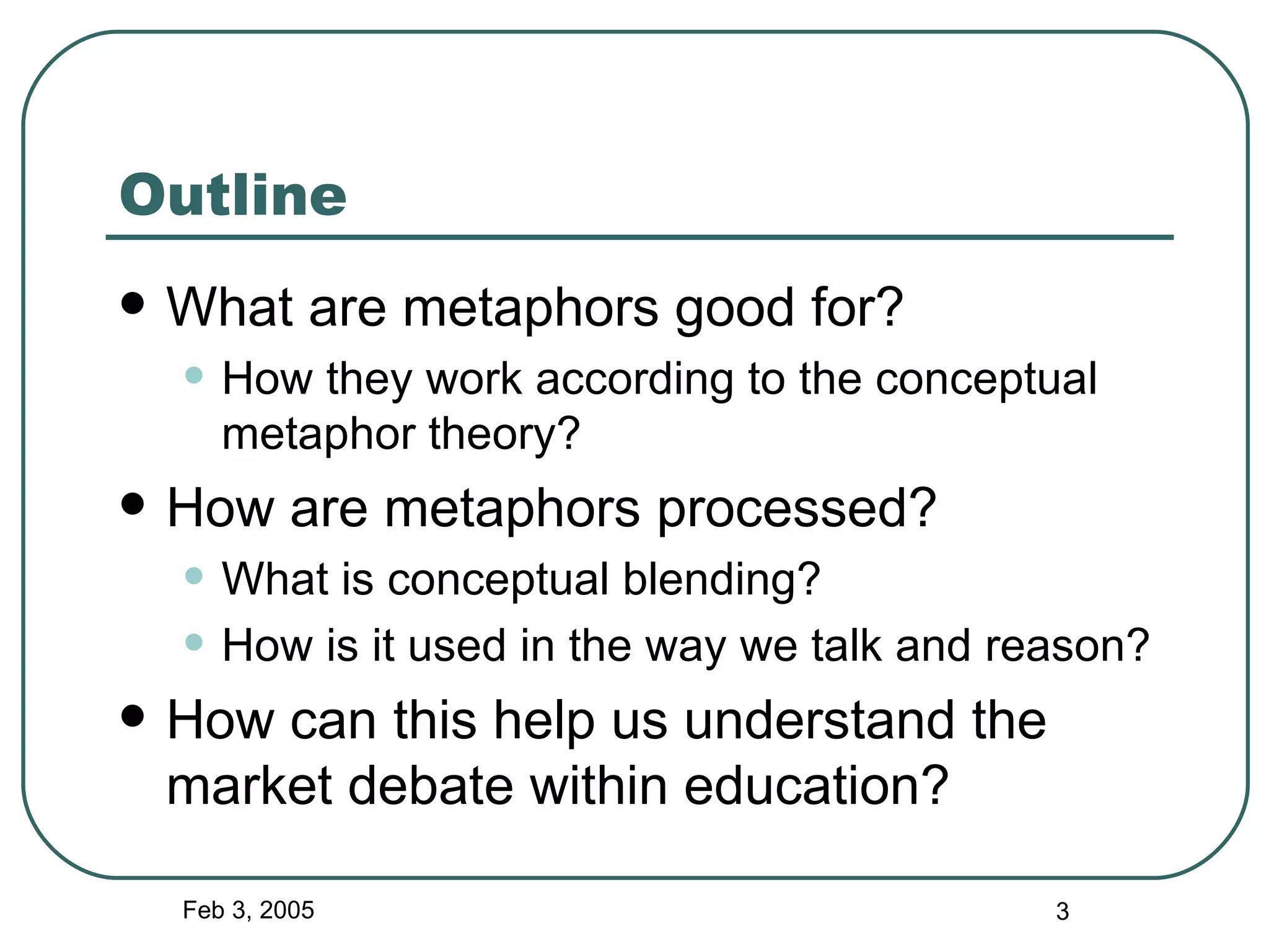 Metaphors in education | PPT
