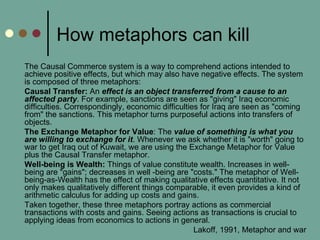 Metaphors of Containment and Causality | PPT