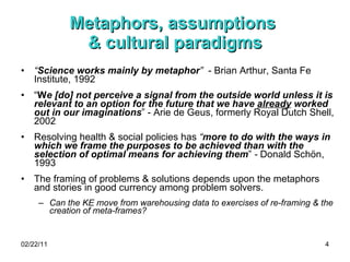 Metaphors, biases & learning partnerships | PPT | Science