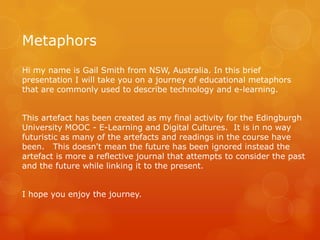 Metaphors for learning | PPTX