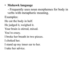 Metaphors of the body | PPT