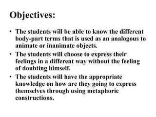 Metaphors of the body | PPT