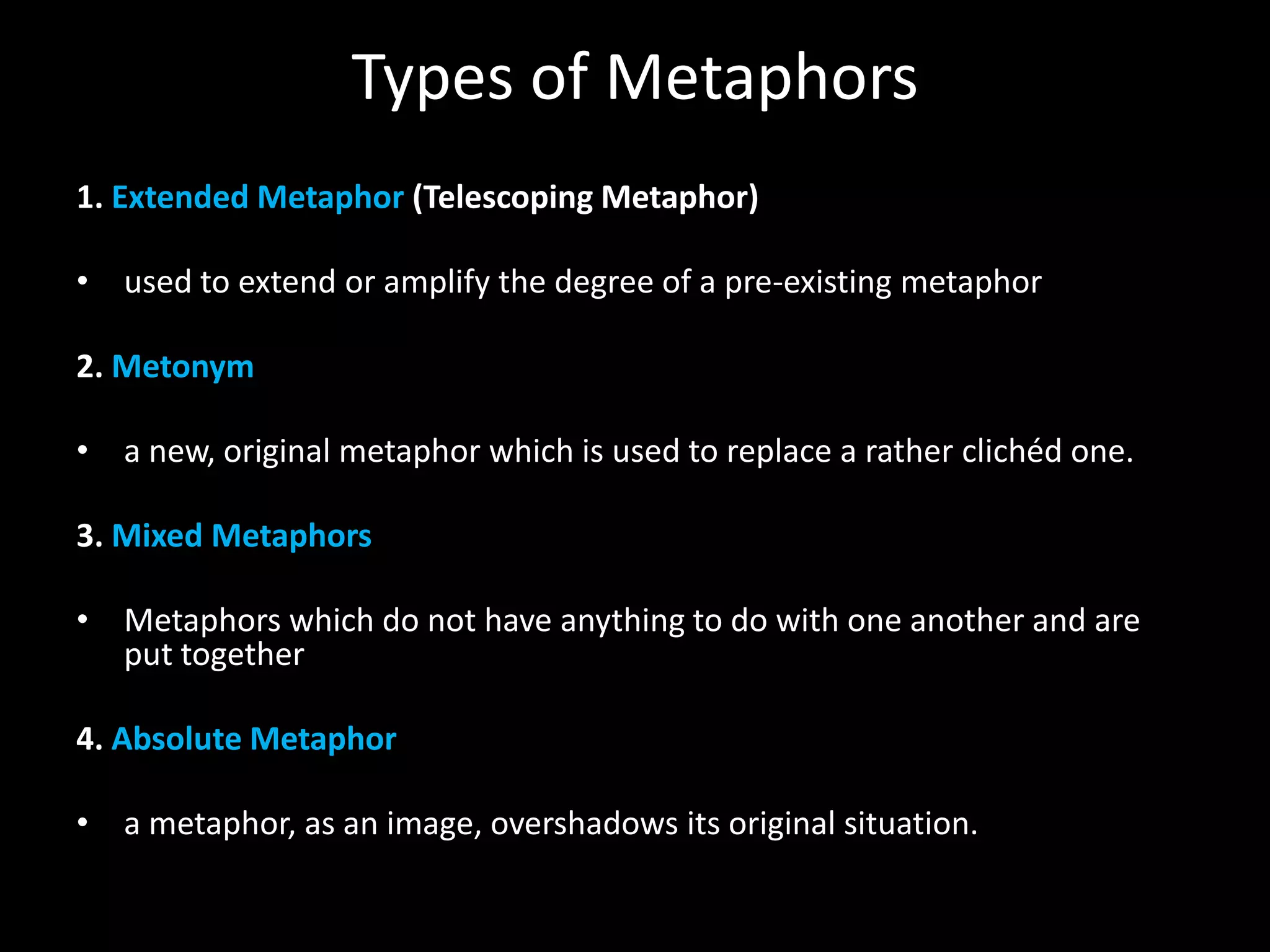 Metaphors presentation | PPTX