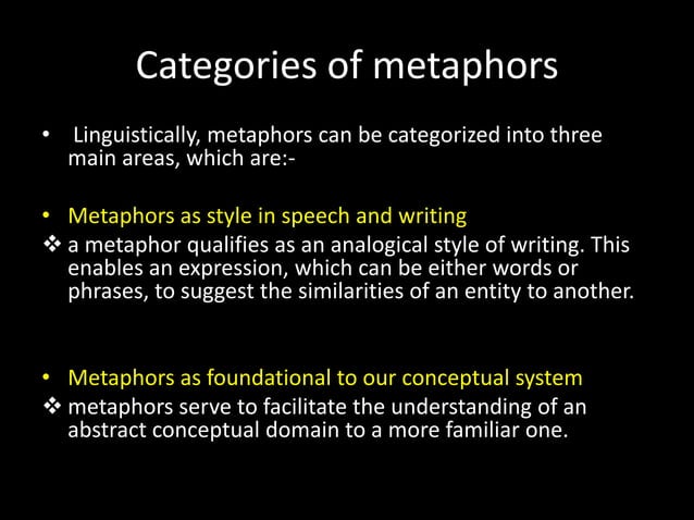 Metaphors presentation | PPTX