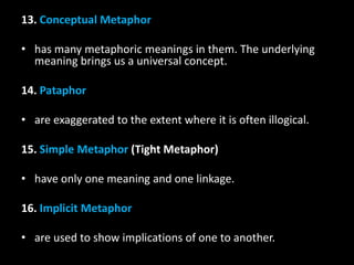 Metaphors presentation | PPTX