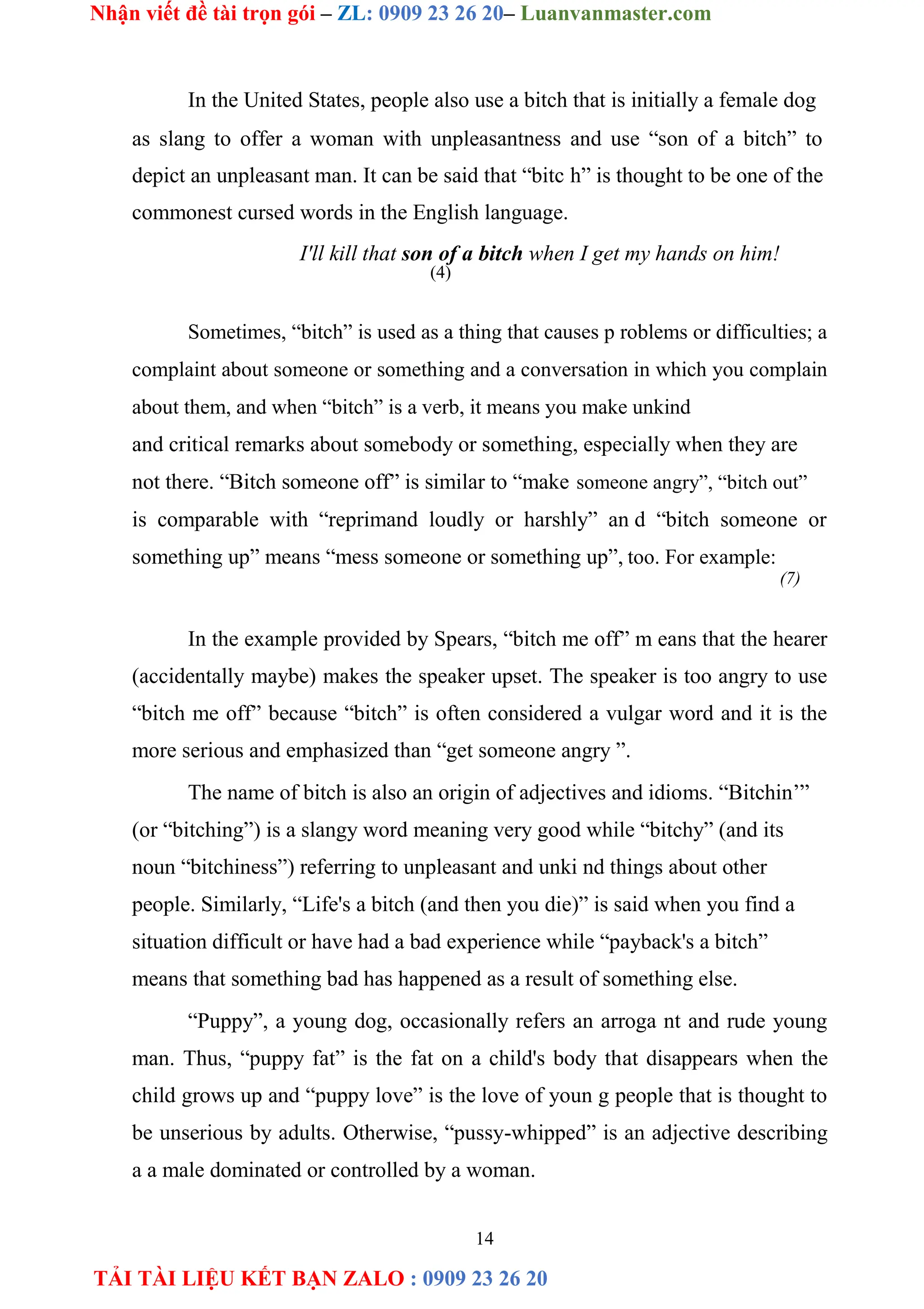 Metaphors Relating To The Names Of Animals In English And Vietnamese ...