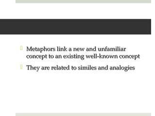 Metaphors we teach by | PPT | Resume Writing and Advice | Job Search