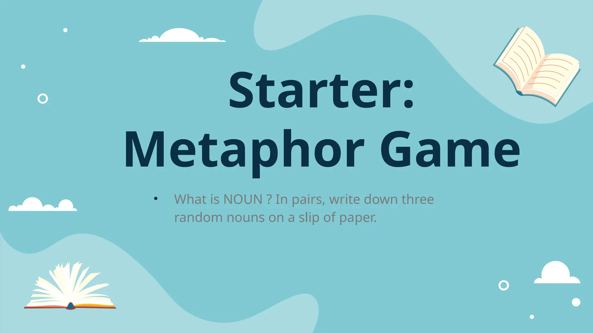 Metaphor vs Simile literature secondary and A level | PPT