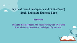 Metaphor vs Simile literature secondary and A level | PPT