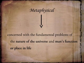 Metaphysical | PPT