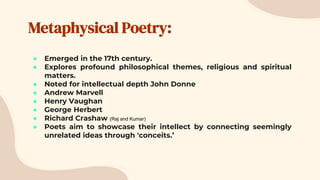 Metaphysical Meets Machine- A Comparative Exploration of Poetry.pptx