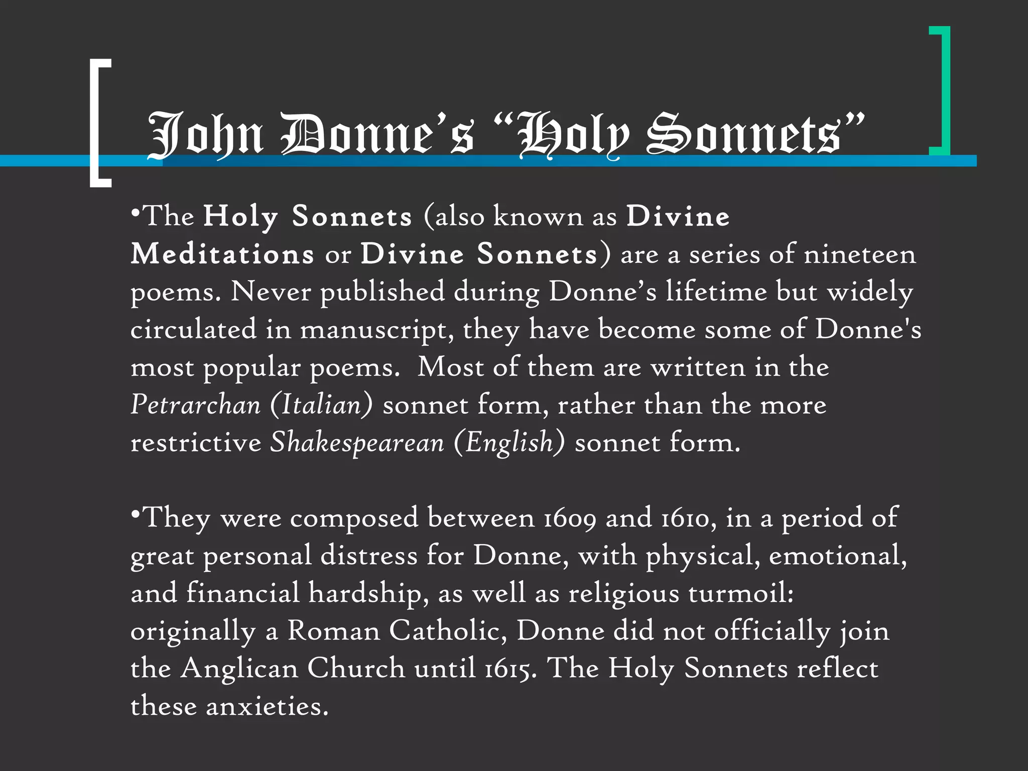 Metaphysical poetry | PPT