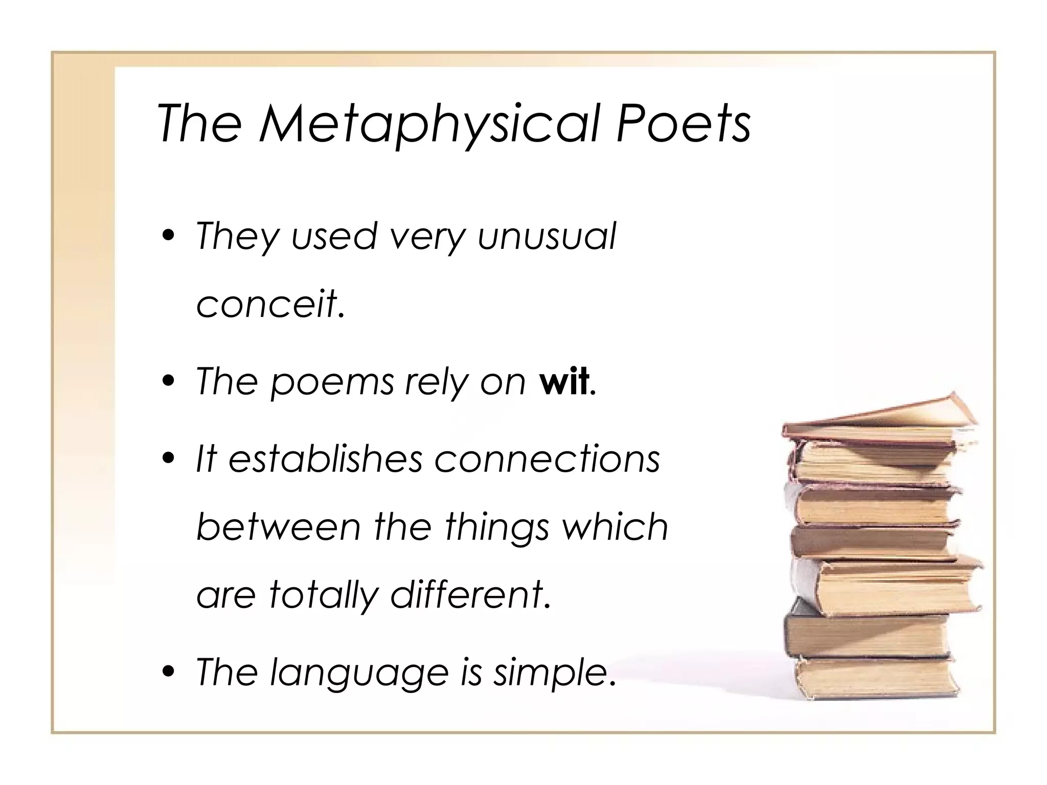 Metaphysical poets | PPT