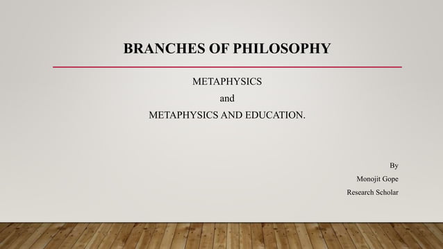 META PHYSICS AND EDUCATION.pptx | Physics | Science