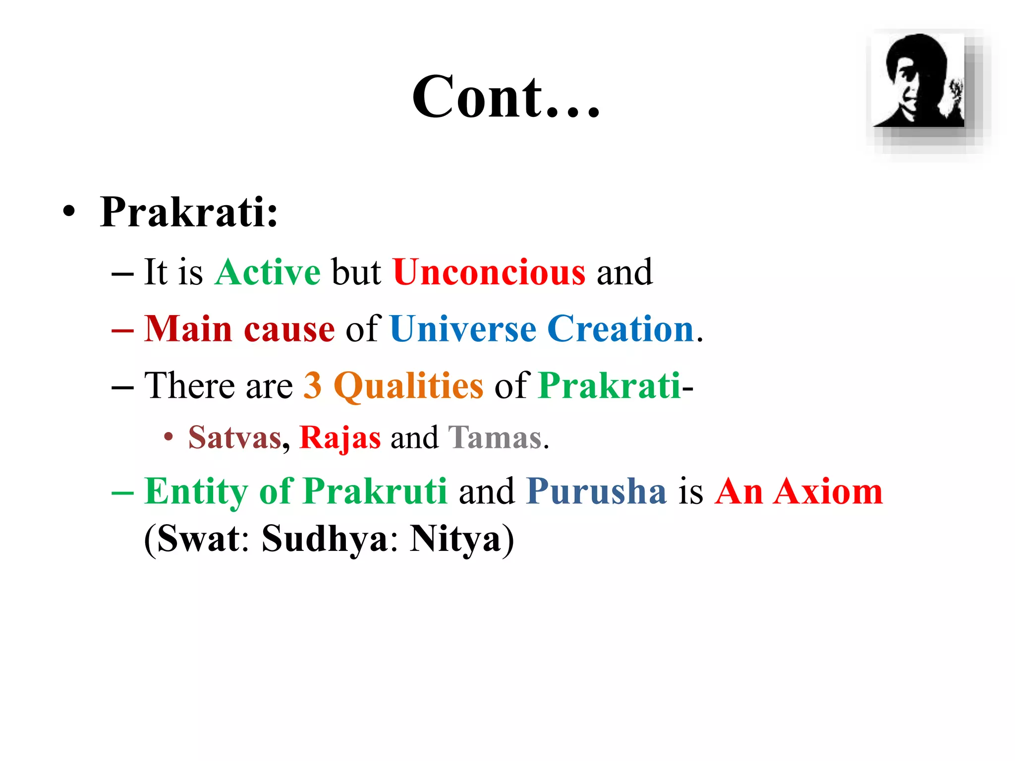 Metaphysics of samkhya philosophy | PPTX