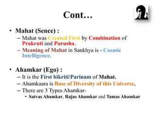 Metaphysics of samkhya philosophy | PPTX