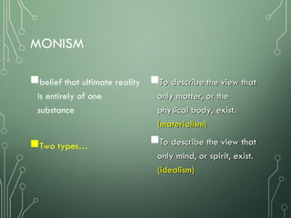 MetaphysicsPPT [armaan -30.3.21].ppt of health | PPT