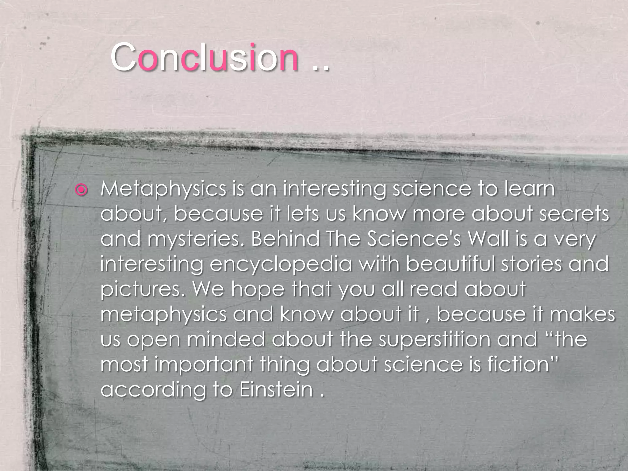 Metaphysics’ Secrets | PPTX