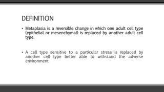 Metaplasia (1) | PPT | Free Download