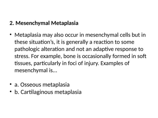 Metaplasia Pathology, Definition, Types, Causes and Examples | PPTX