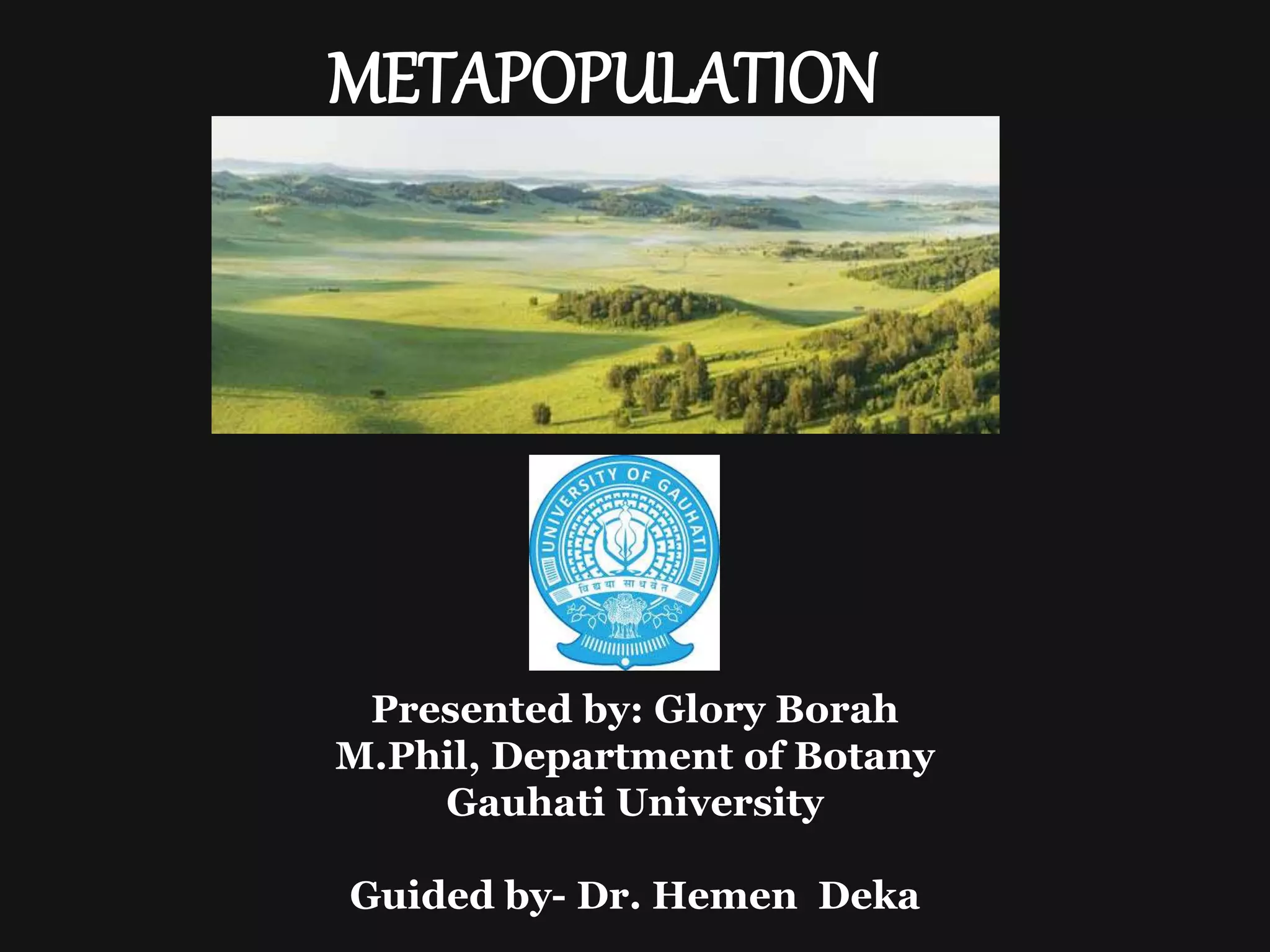 Metapopulation | PPTX