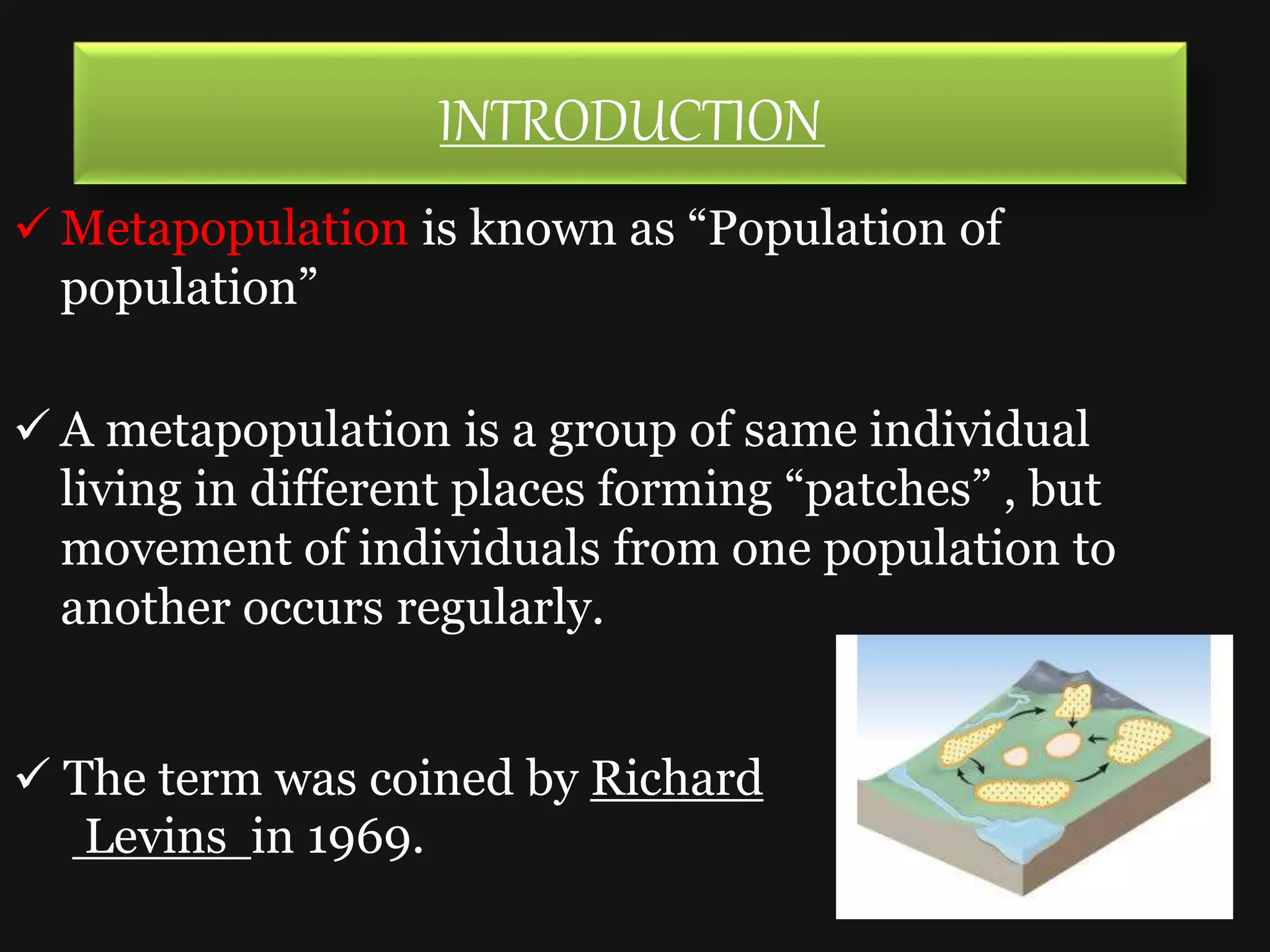 Metapopulation | PPTX