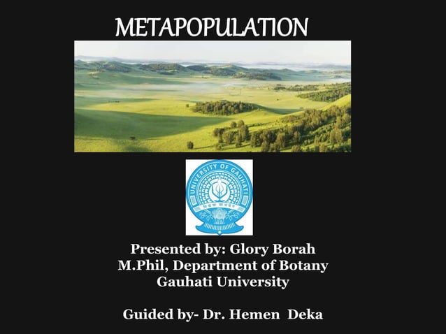 Metapopulation | PPTX