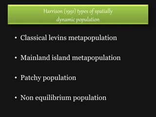 Metapopulation | PPTX