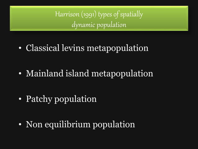 Metapopulation | PPTX