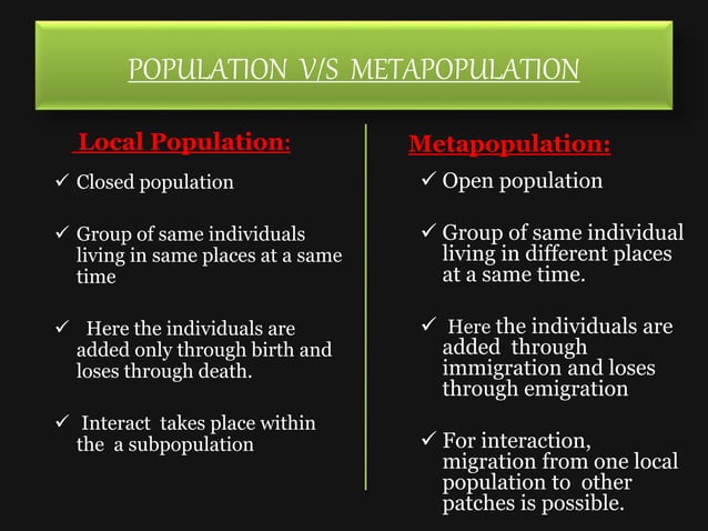 Metapopulation | PPTX