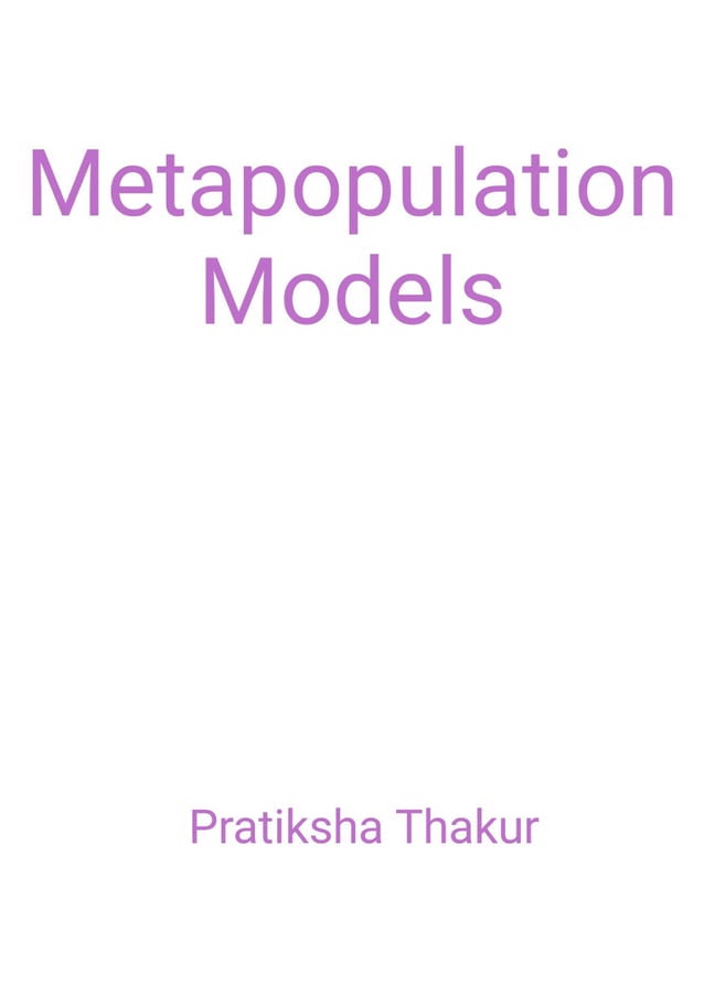 Metapopulation Models | PDF