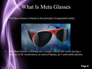 Meta pro glasses ppt new | PPTX