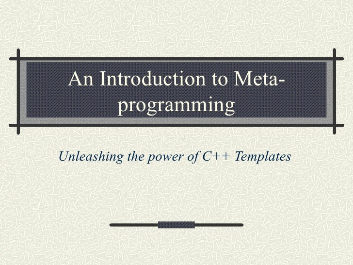 Metaprogramming