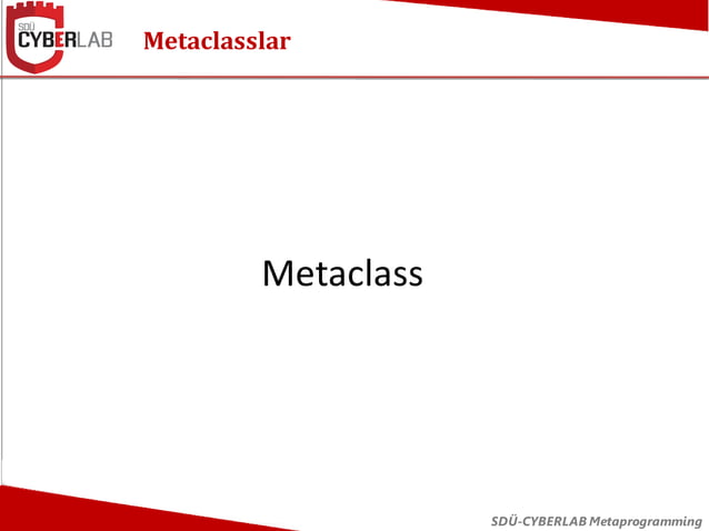 Python Metaprogramming | PPT