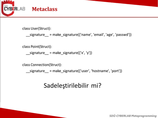 Python Metaprogramming | PPT